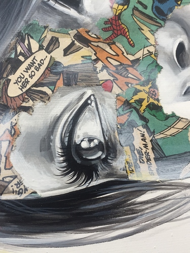 Sandra chevrier og dolk vandal blå - Markedsplassen - Kunstveggen