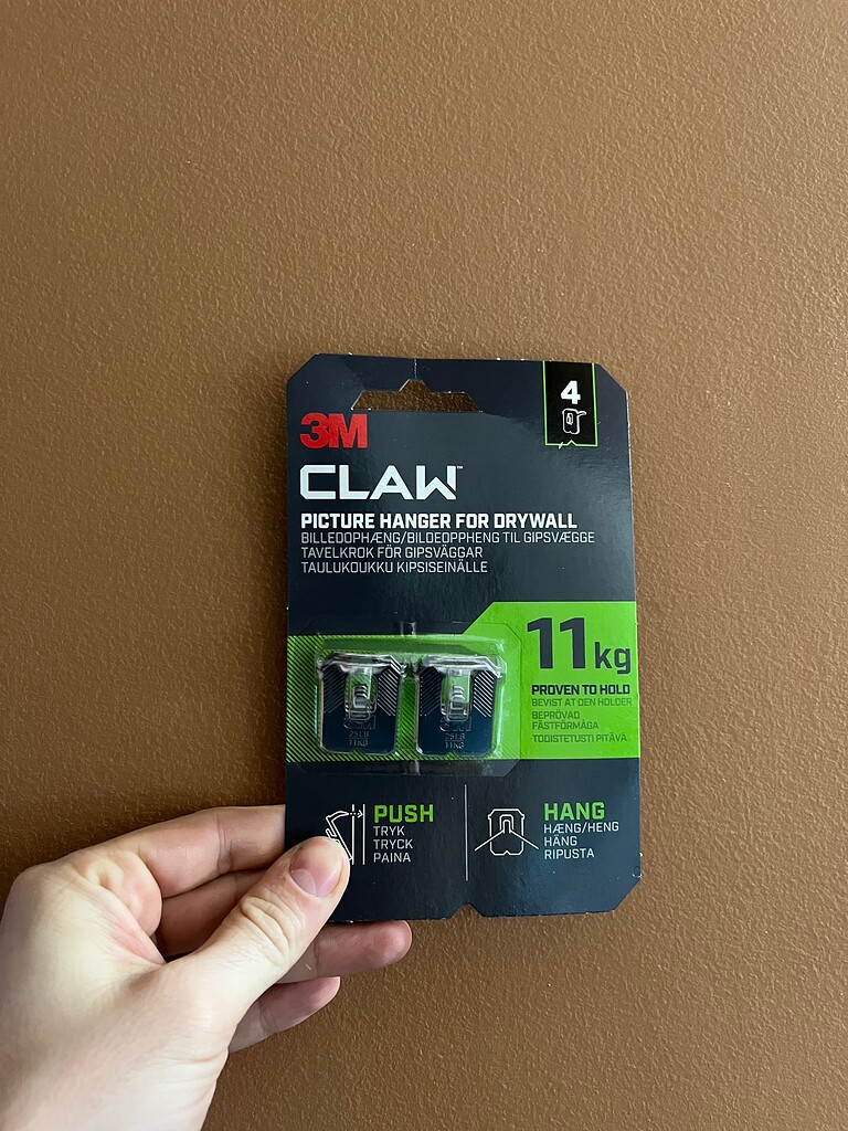 Ny favorittoppheng til gipsvegg - oppheng - Kunstveggen